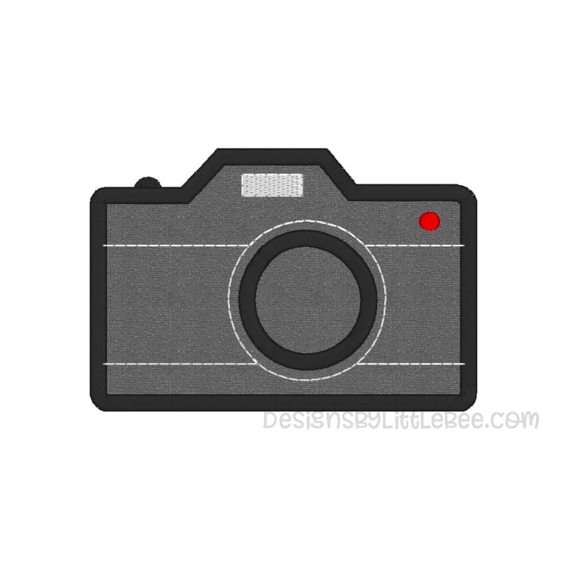 Camera Monogram Circle Applique - Designs by Little Bee