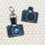 Camera Snap Tab & Eyelet Key Fob Set - April 2019 - Designs by Little Bee