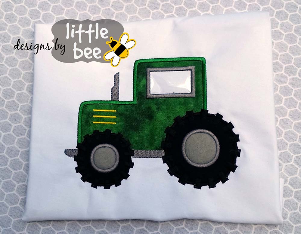 Farm Tractor Applique - Designs by Little Bee