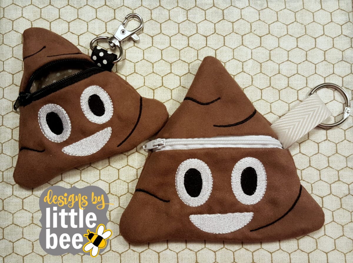 Poop Emoji Zipper Bag - Designs by Little Bee