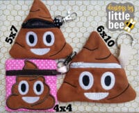 Poop Emoji Zipper Bag - Designs by Little Bee