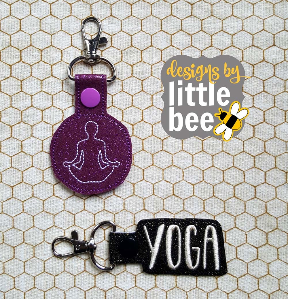 Yoga / Peaceful Lotus Pose Snap Tab Set - Designs by Little Bee