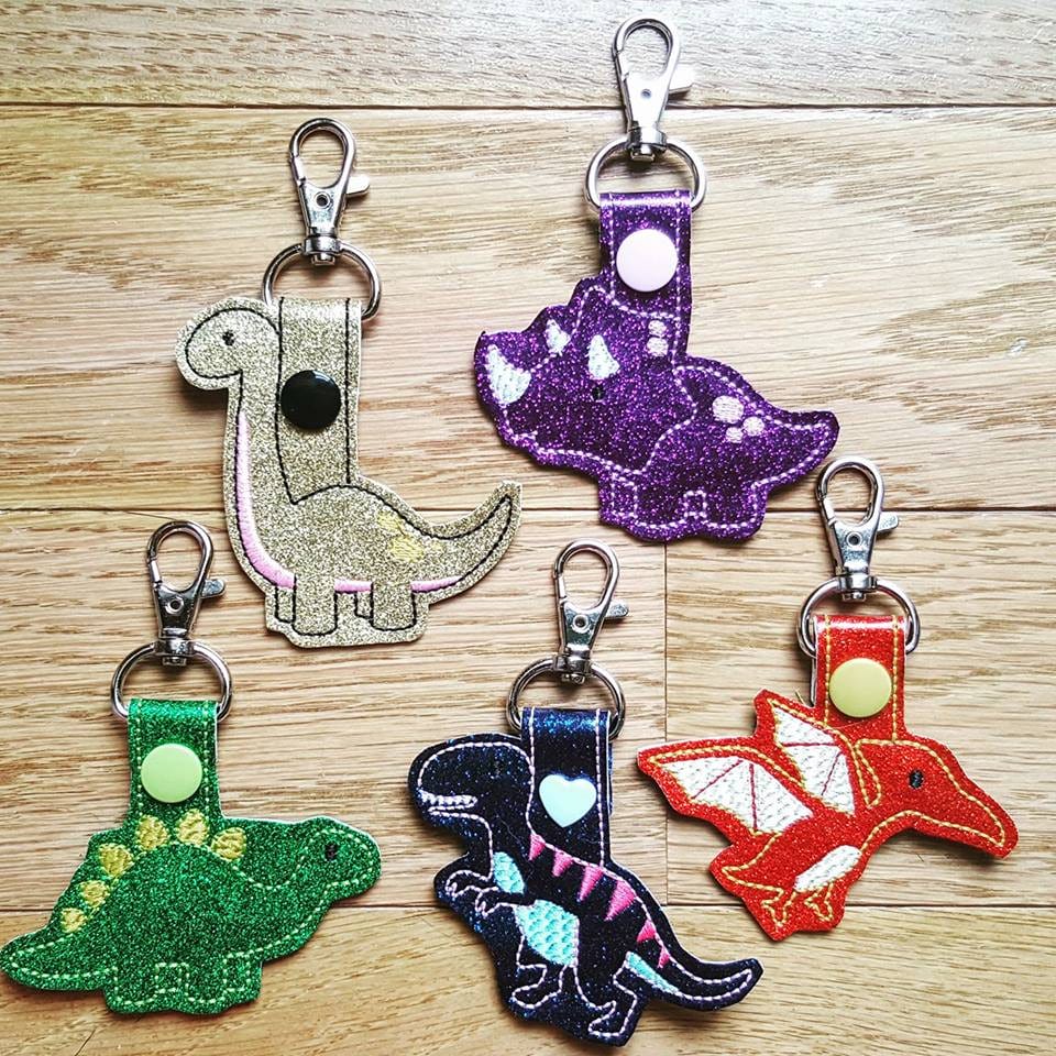 Dinosaur Snap Tab & Eyelet FULL SET: Tyrannosaurus Rex, Pterodactyl ...