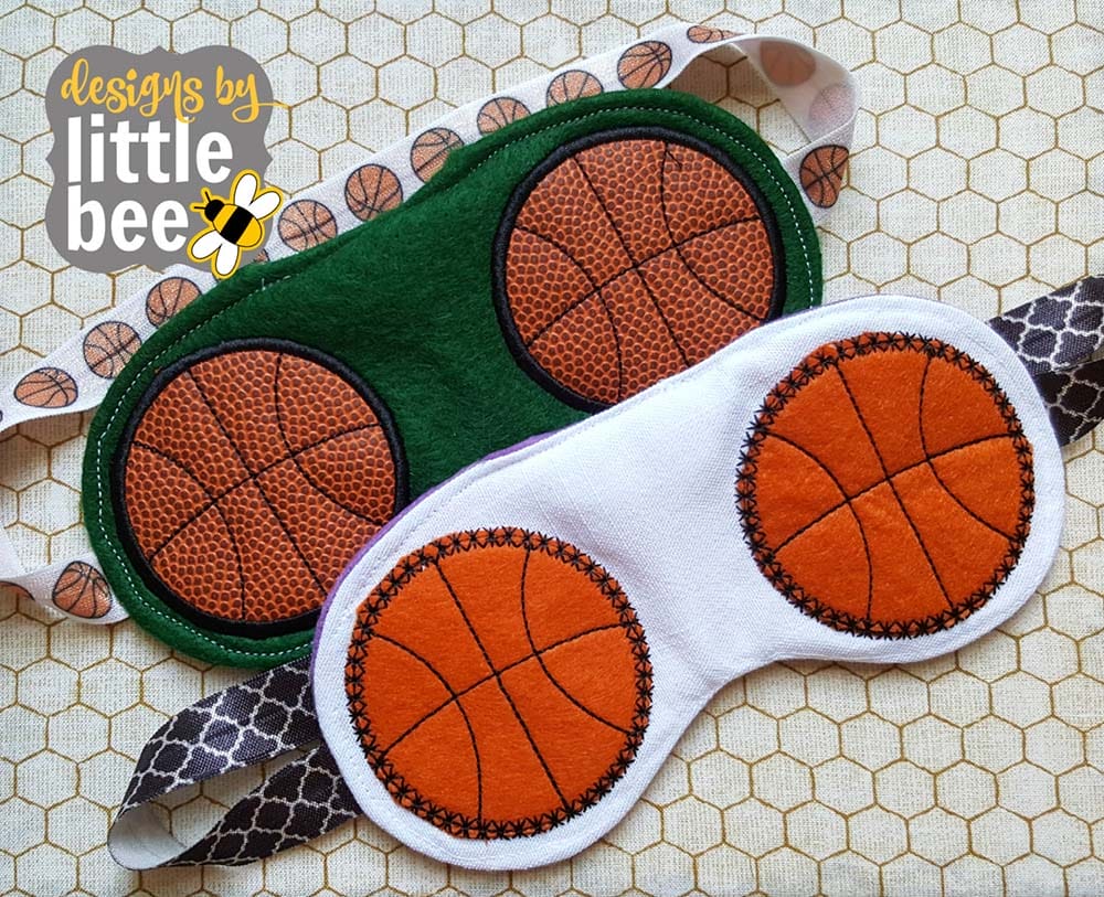 Basketball ITH Sleep Mask - Designs by Little Bee