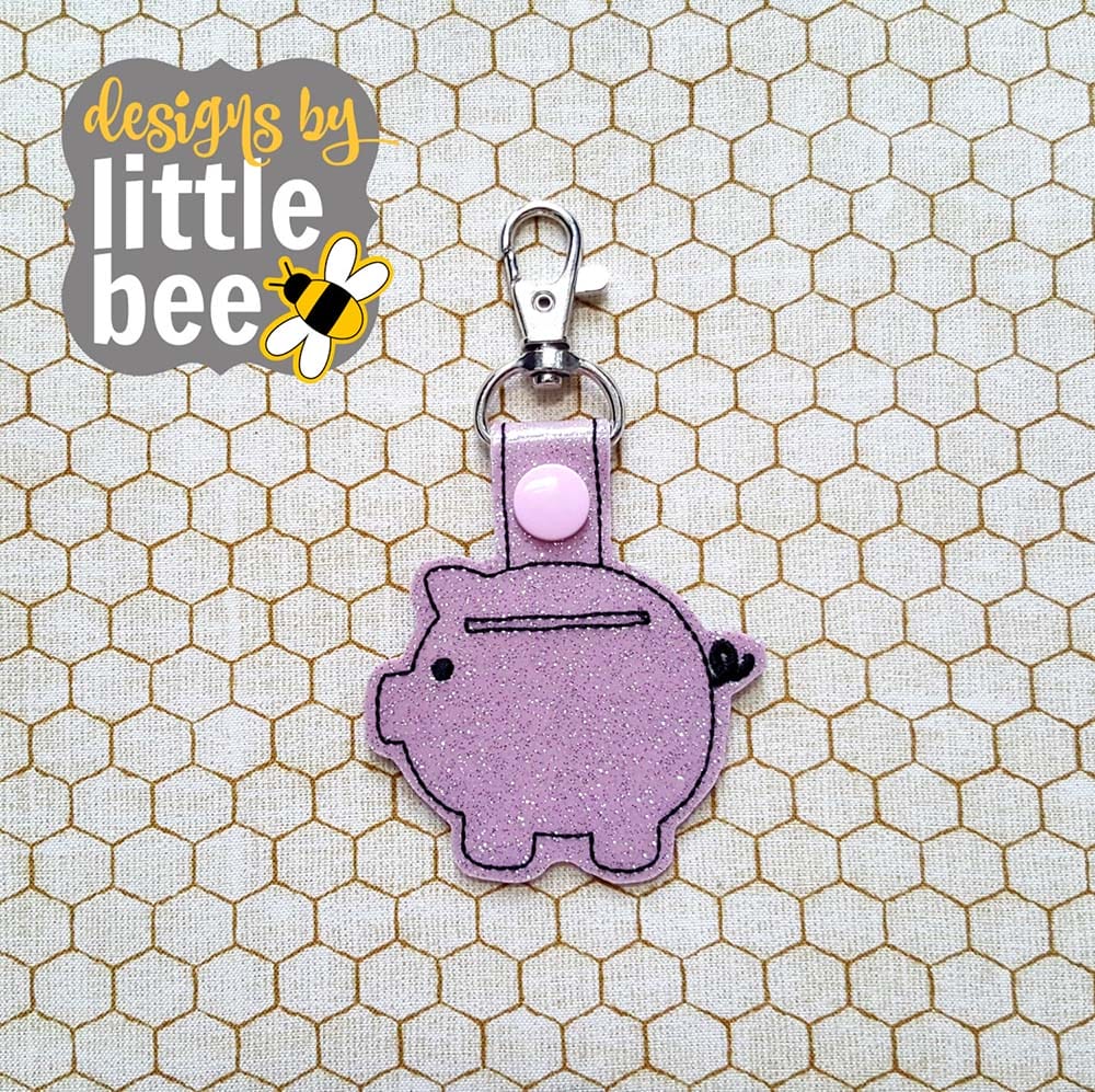 Piggy Bank Money Snap Tab - Designs by Little Bee