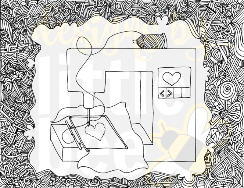 PDF Hand-Drawn Coloring Bookmarks - Designs by Little Bee