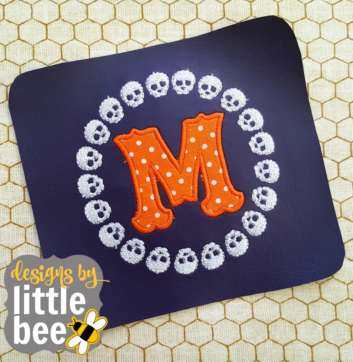 Monogram Frame - Skeleton, Skulls / Halloween, Fall - Designs by Little Bee