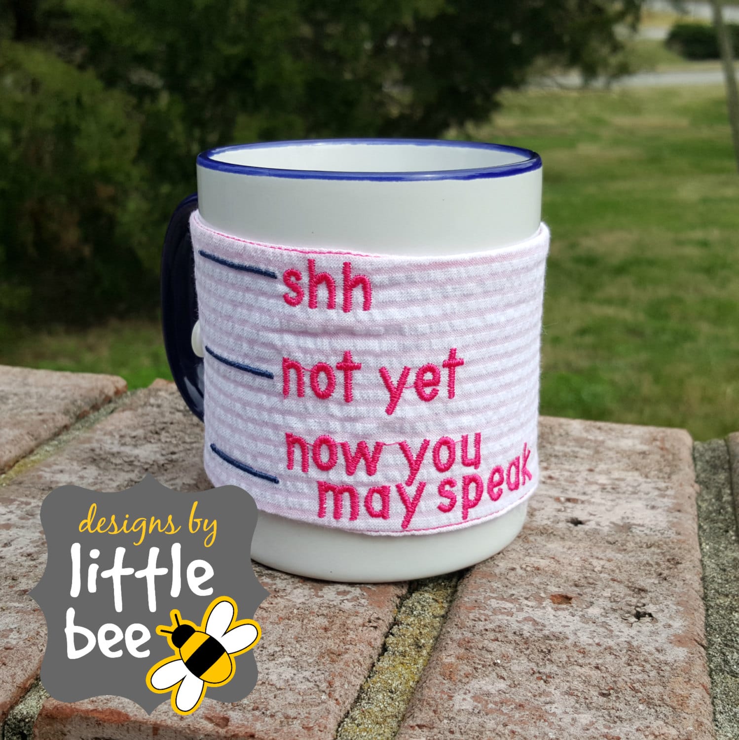 Coffee Levels Mug Wrap ITH - Designs by Little Bee