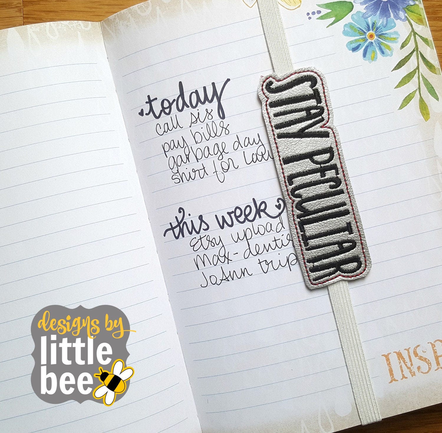 Stay Peculiar SEWN IN Book, Planner Band, Bookmark 03 03 2017 - Designs ...