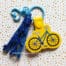 Bicycle Snap Tab & Eyelet Key Fob - Designs by Little Bee