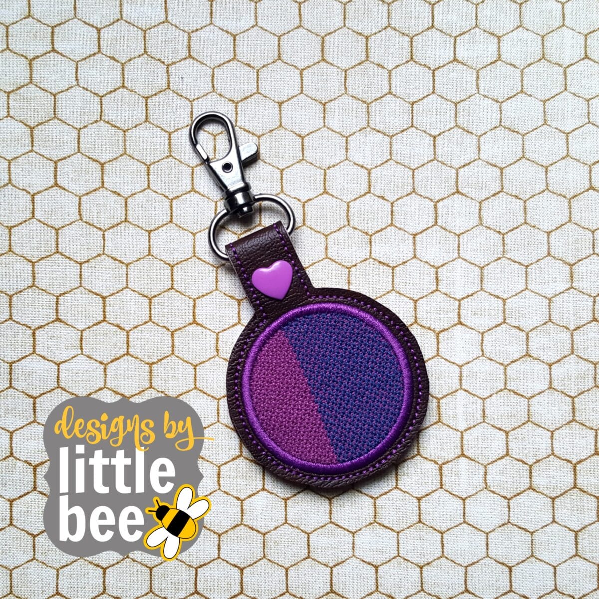 Classy Foldover Key Fob - Designs by Little Bee