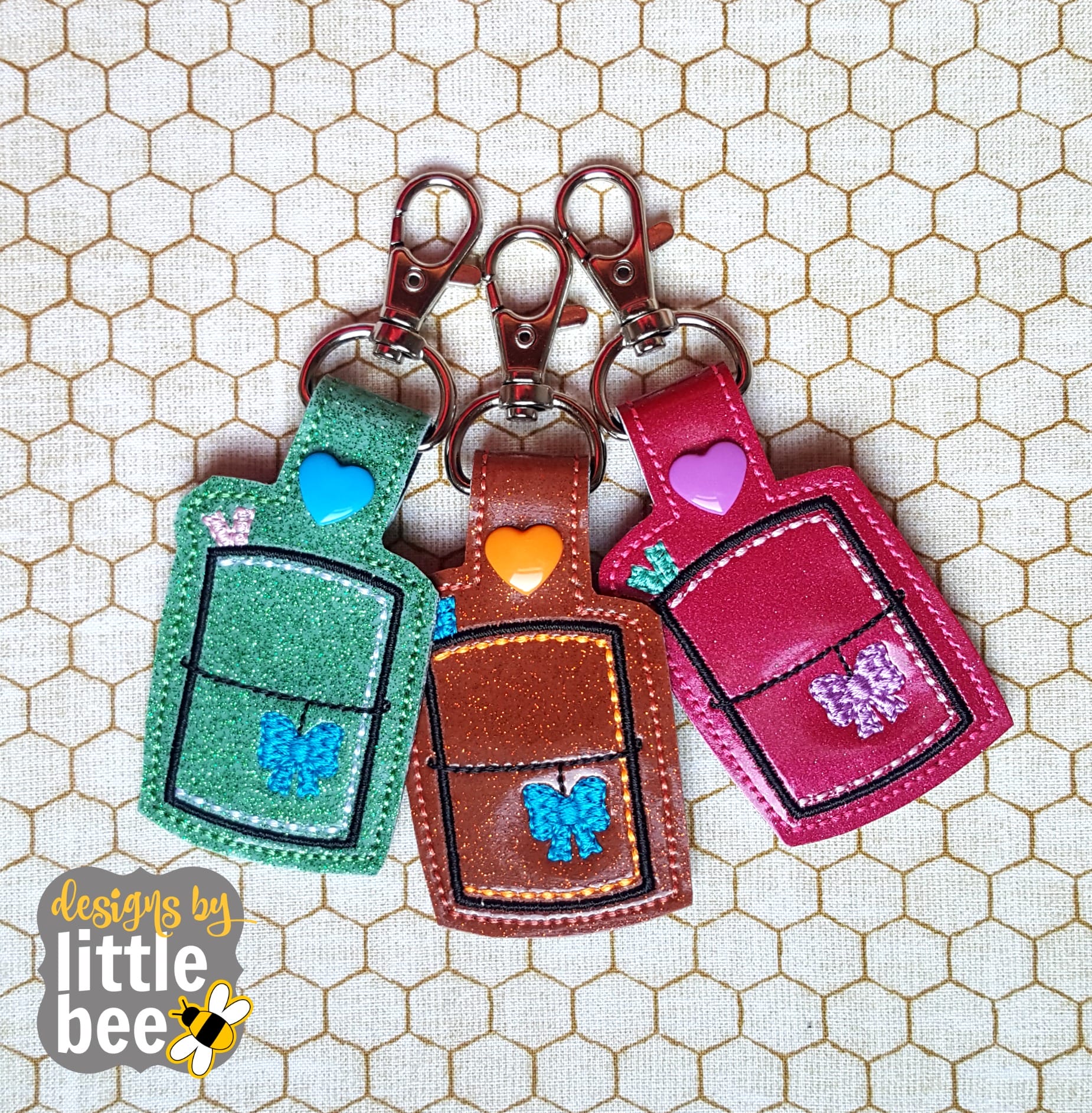 Travelers Notebook - Snap Tab & Eyelet Key Fob - Designs by Little Bee