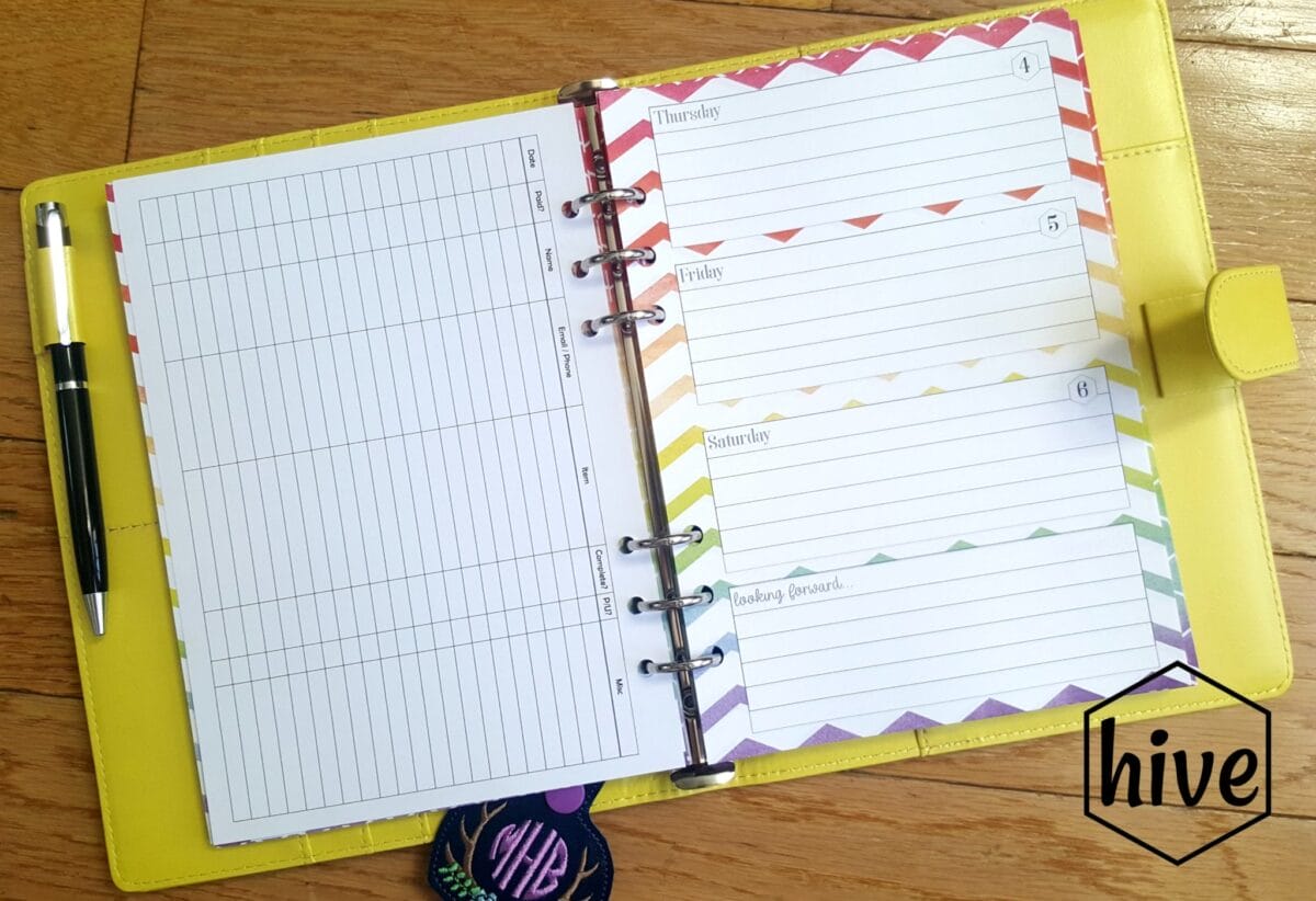 PRINTABLE Embroidery Job Organizer - Designs by Little Bee