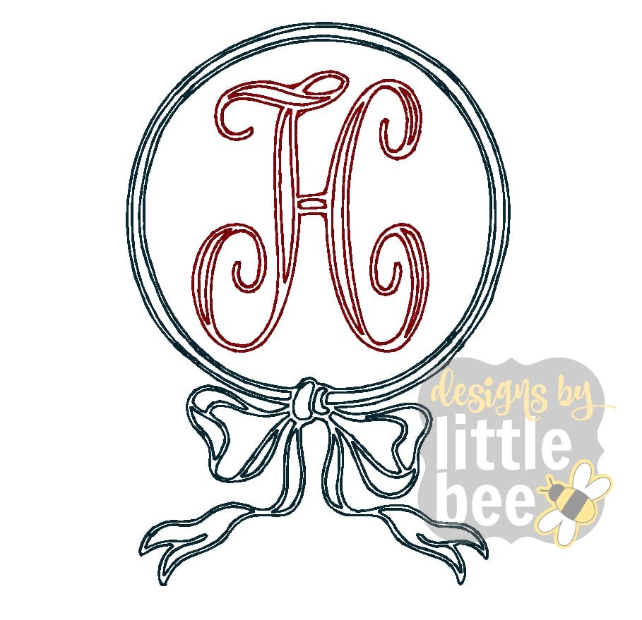 Rose Monogram Elements - Frames and Borders in Vintage Stitch - 11 17 ...