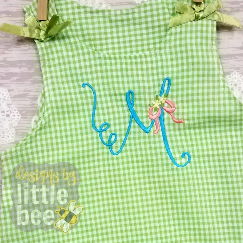 Dainty Bow Monogram Font - Designs by Little Bee