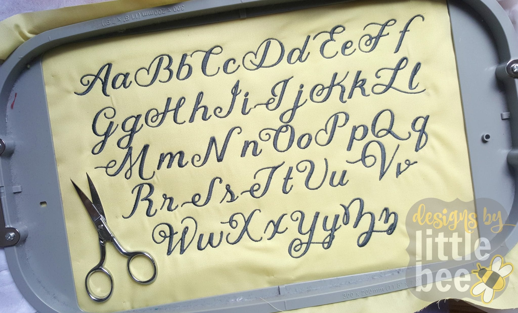 Classic Script Embroidery Font - 2" 3" 4" - 11 17 2017 - Designs by ...