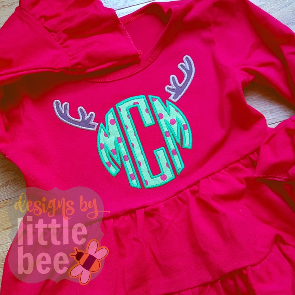 Circle Monogram Applique - Embroidery Font 4x4, 5x7, 6x10, 7x11 ...