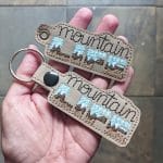 Mountain Life Snap Tab & Eyelet Fob - Designs by Little Bee