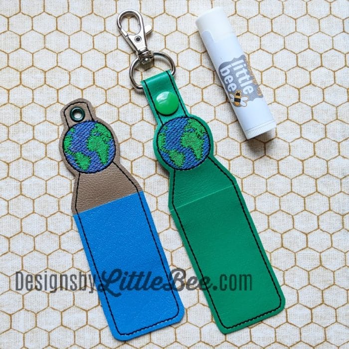 Earth Lip Balm Holder - Snap Tab & Eyelet Key Fob SET 03 23 2018 ...