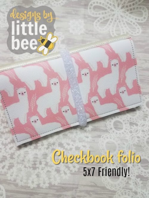 Straight Edge Checkbook Cover Multiple hoopings for *5x7 and UP ONLY ...