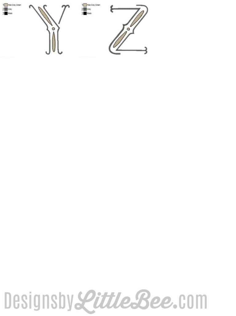 Aviator Monogram Font 04 06 2018 - Designs by Little Bee