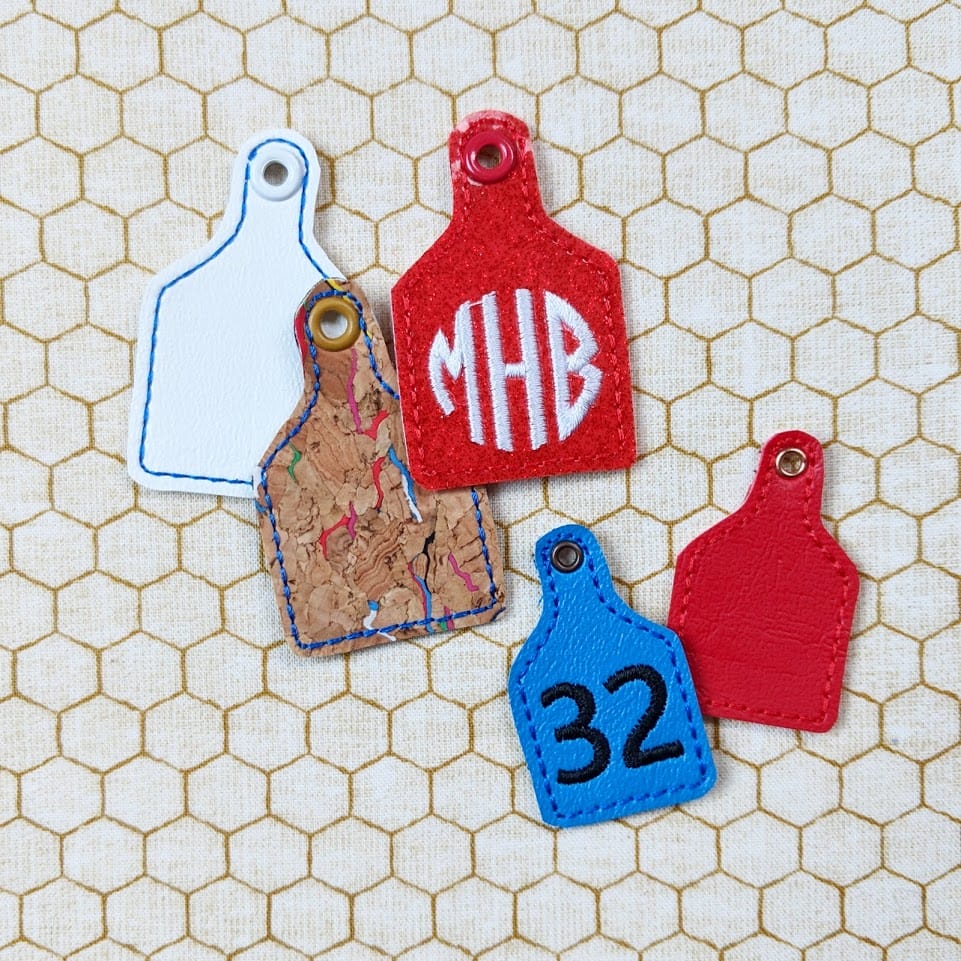 Cow Tag - Shape for Earrings or Key Fobs - Designs by Little Bee
