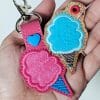 Cotton Candy Key Fob / Snap Tab Set – March 2019 – Designs by Little Bee