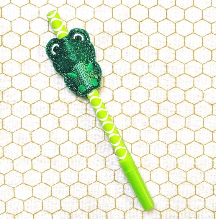 Frog Pencil/Straw Hugger - Designs by Little Bee