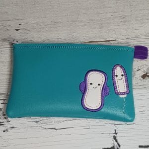 Top-Zip Feminine Hygiene Zipper Bag - Designs by Little Bee