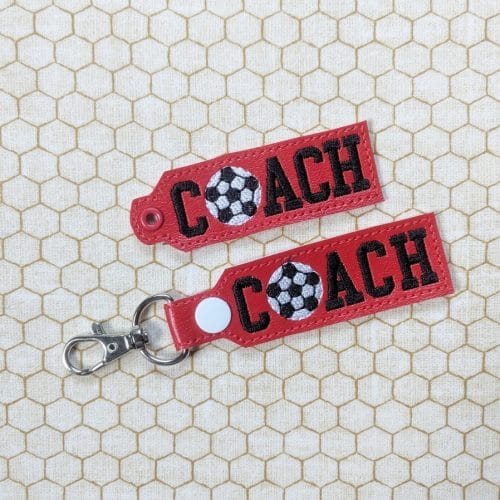 Soccer Coach Snap Tab & Eyelet Key Fob Set - July 2019 - Designs by ...