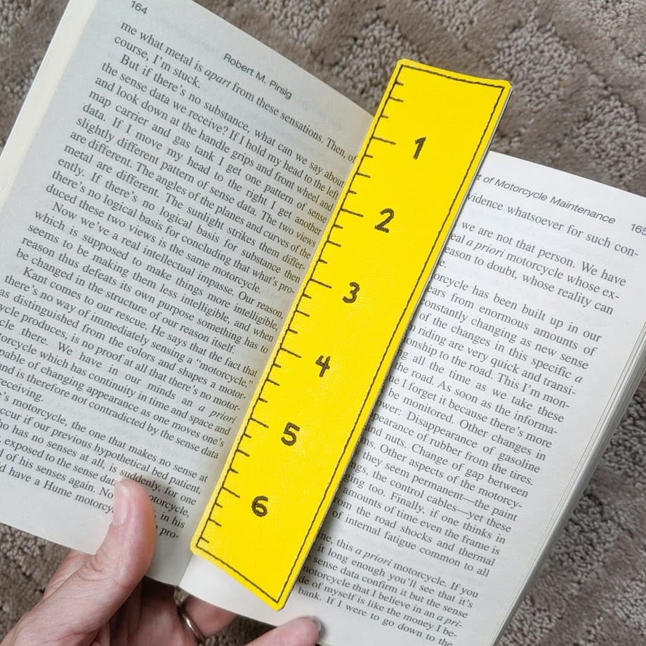 Ruler Bookmark - July 2019 - Designs by Little Bee