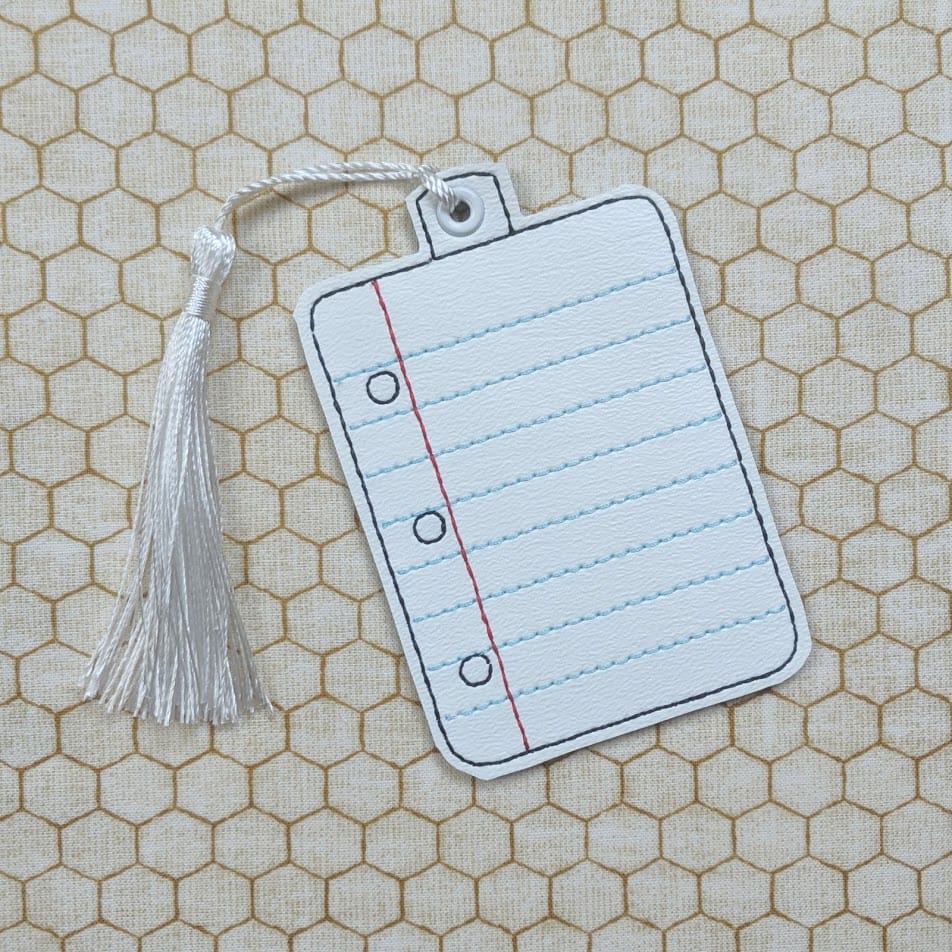 ITH Super Sized Eyelet Fob, Notebook Paper - "Hall Pass" or Bookmark ...
