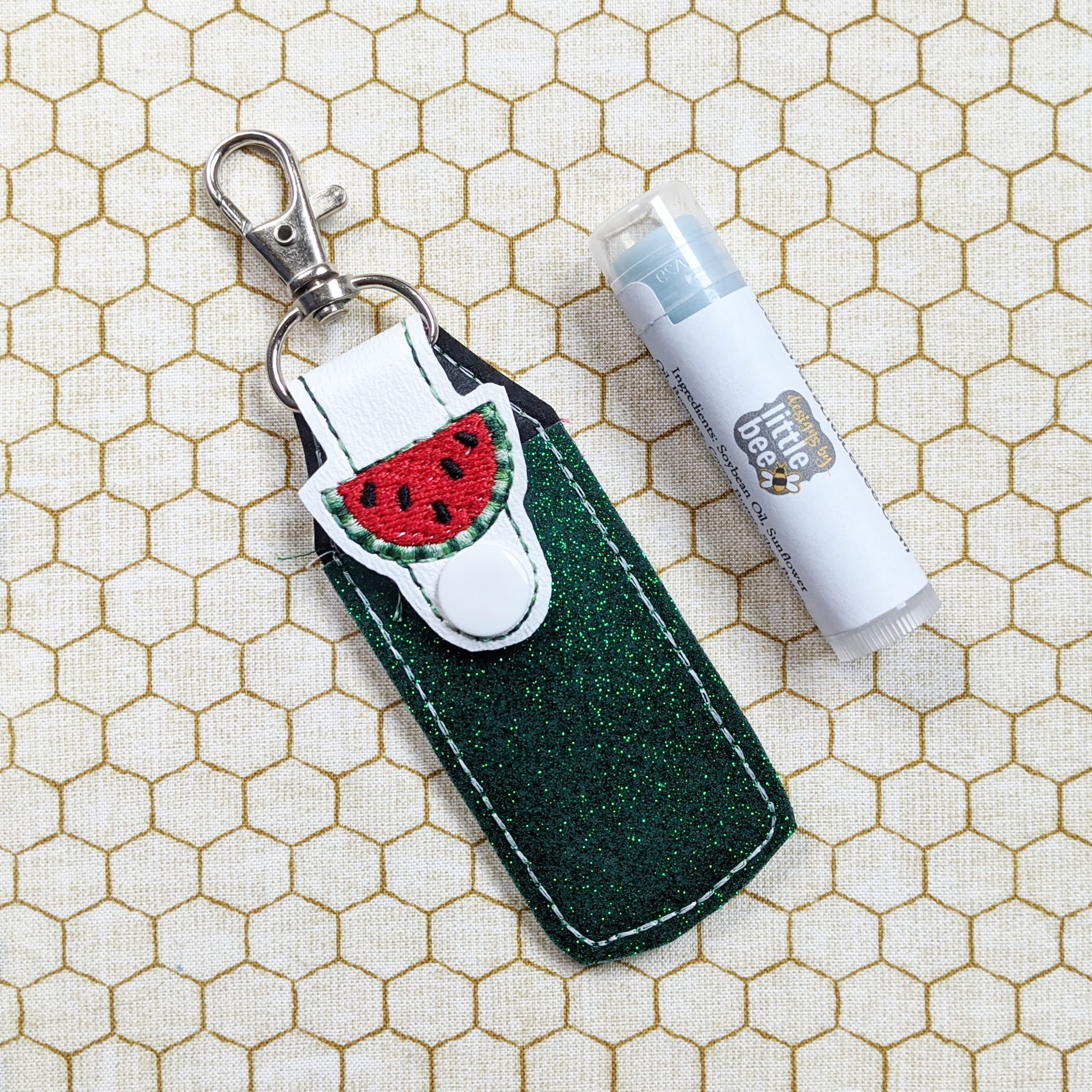 Watermelon Lip Balm Holder Key Fob Snap Tab - 5x7+ ONLY - July 2020 ...
