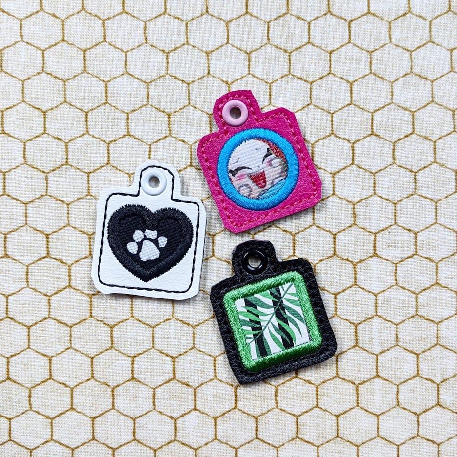 Tiny Charm Applique - Eyelet Key Fob Set - September 2020 - Designs by ...