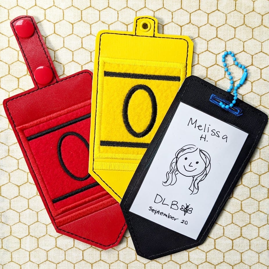 Crayon ID Card/Badge Holder - 5x7 and up ONLY - September 2020 ...