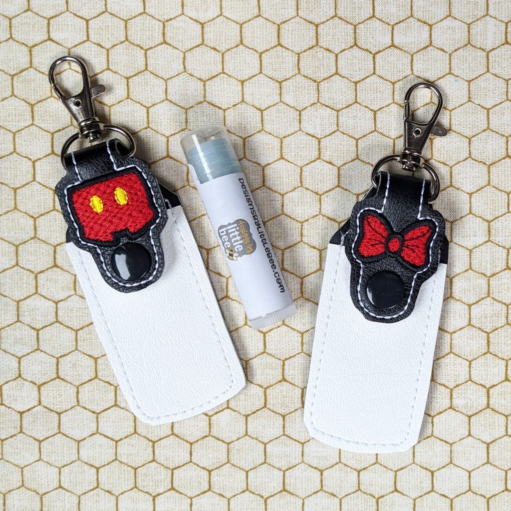Buttons n Bows Lip Balm Holder Key Fob Snap Tab - 5x7+ ONLY - August ...