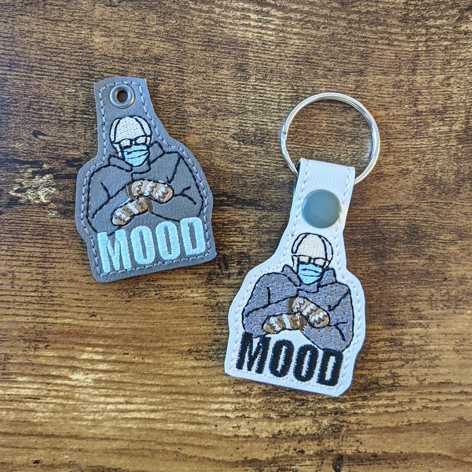 Bernie MOOD Snap Tab & Eyelet Key Fob Set - Designs by Little Bee