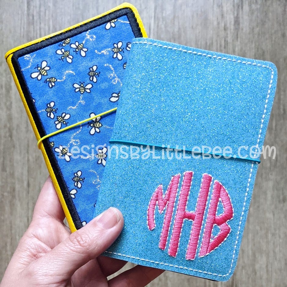 Mini Composition Book Cover - Blank and Applique - Designs by Little Bee