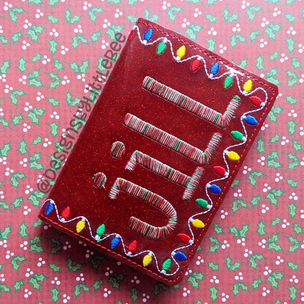 Christmas Lights Notebook Covers - Designs by Little Bee