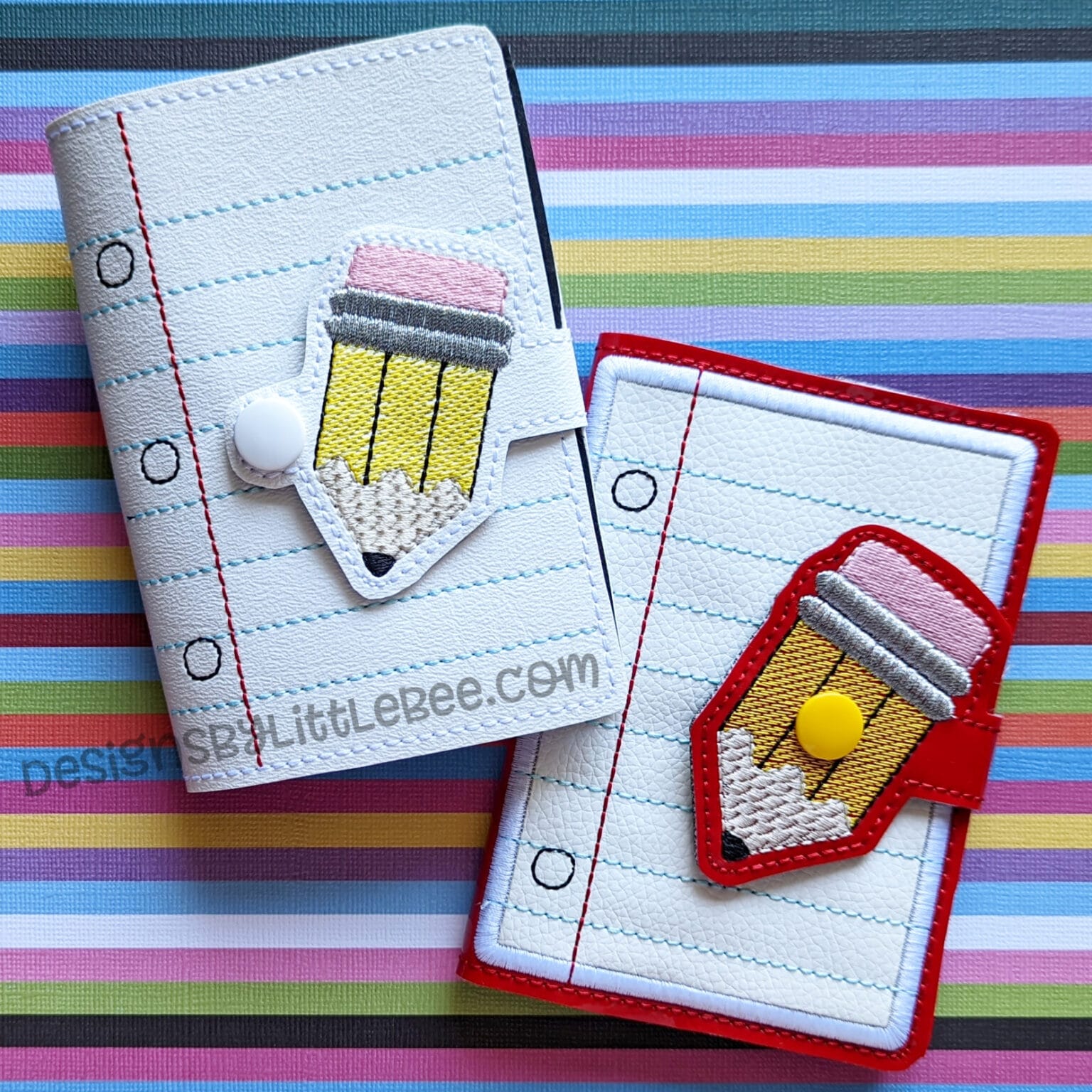 Notebook Paper & Pencil - Mini Composition Book Snap Cover - Designs by ...