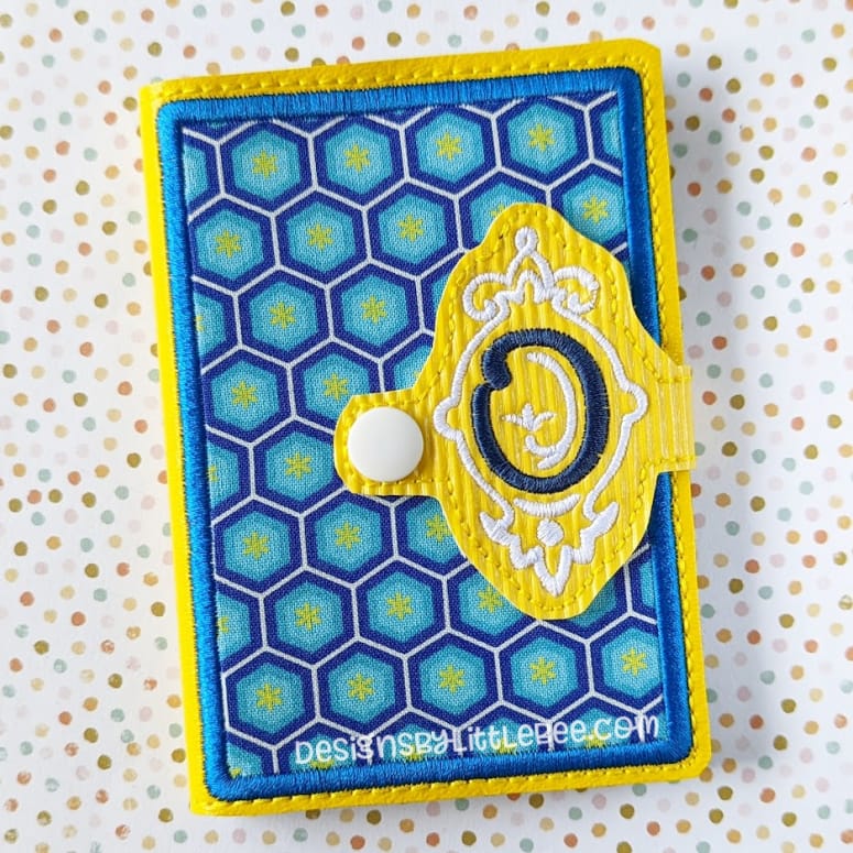 O Mini Composition Book Snap Cover - Designs by Little Bee