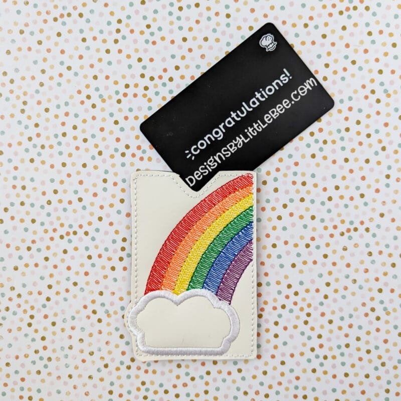 Rainbow Gift Card Holder - Designs by Little Bee