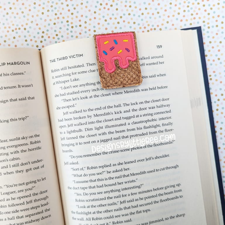 Ice Cream Drip Foldover Magnetic Bookmark - Designs by Little Bee