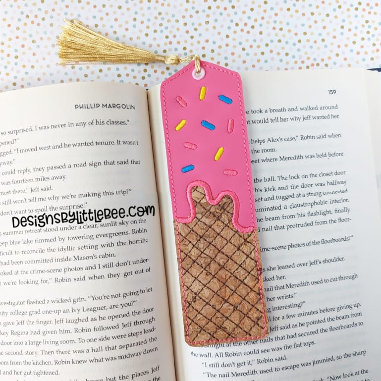Ice Cream Drip Bookmark - Designs by Little Bee