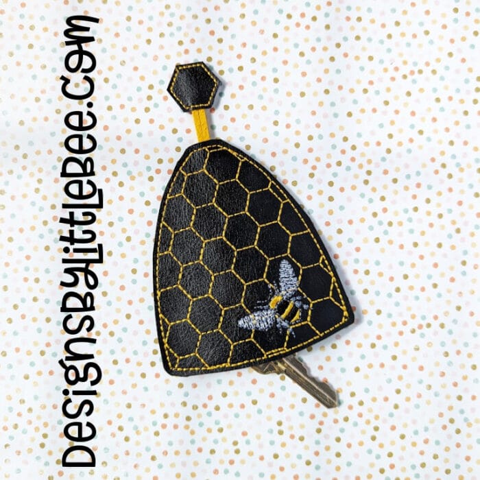 Honeycomb and Bee - Key Bell - Designs by Little Bee