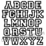 Athletic Block Font - Designs by Little Bee