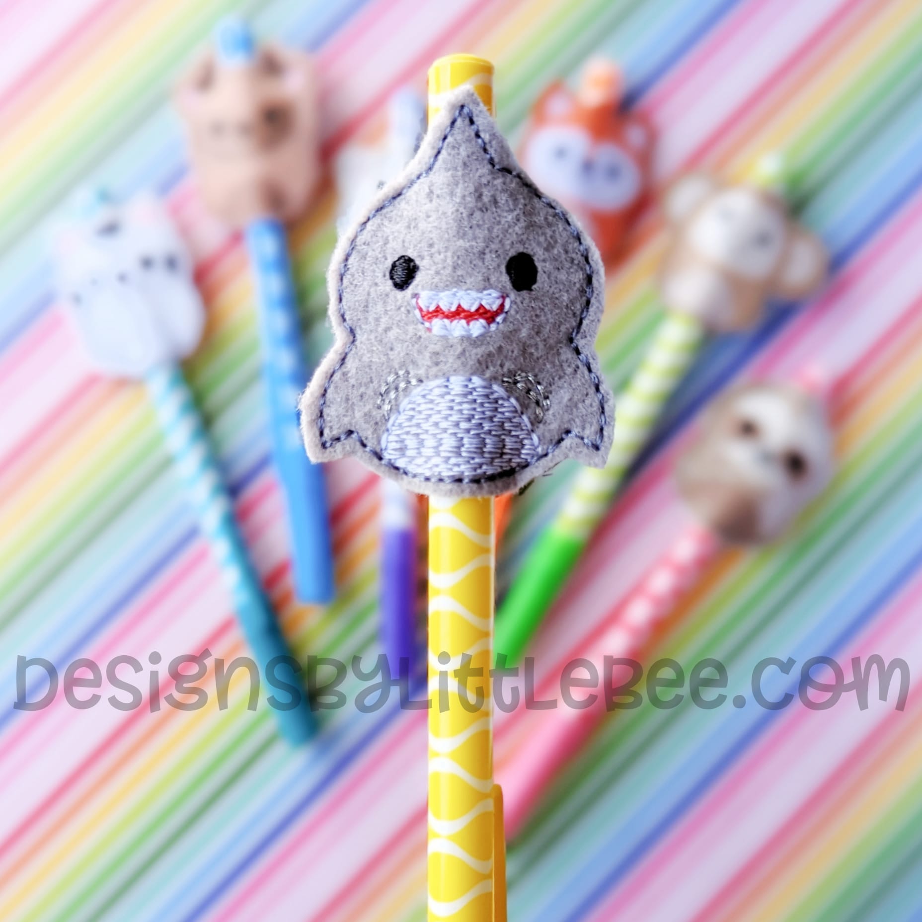 Pudgy Shark Hugger - Designs by Little Bee