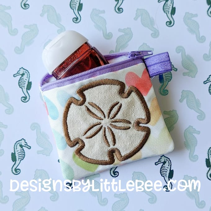 Sand Dollar Applique Embroidery Design - Designs by Little Bee