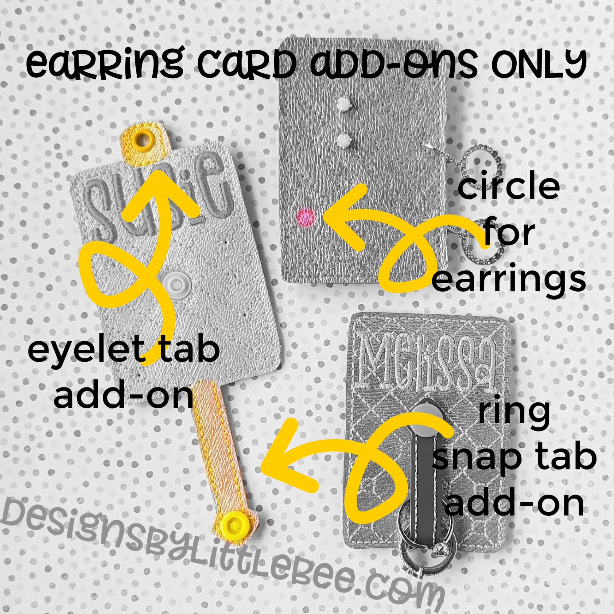 Earring Card Add-Ons ONLY - Designs by Little Bee