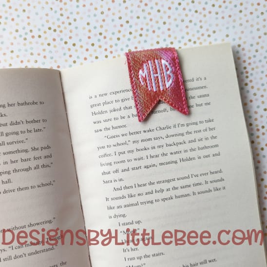 Bunting Foldover Magnetic Bookmark - Designs by Little Bee